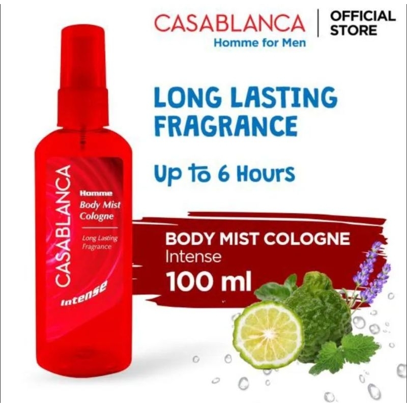Jual CASABLANCA BODY MIST COLOGNE 100ML FOR MEN/PARFUM PRIA/LAKI LAKI ...