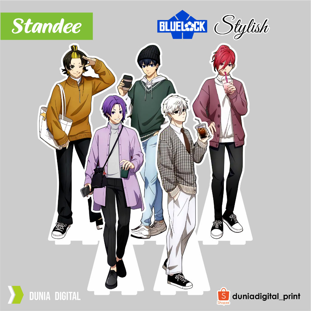 Jual Standee Blue Lock Stylish Akrilik UV | Isagi Bachira Kunigami ...