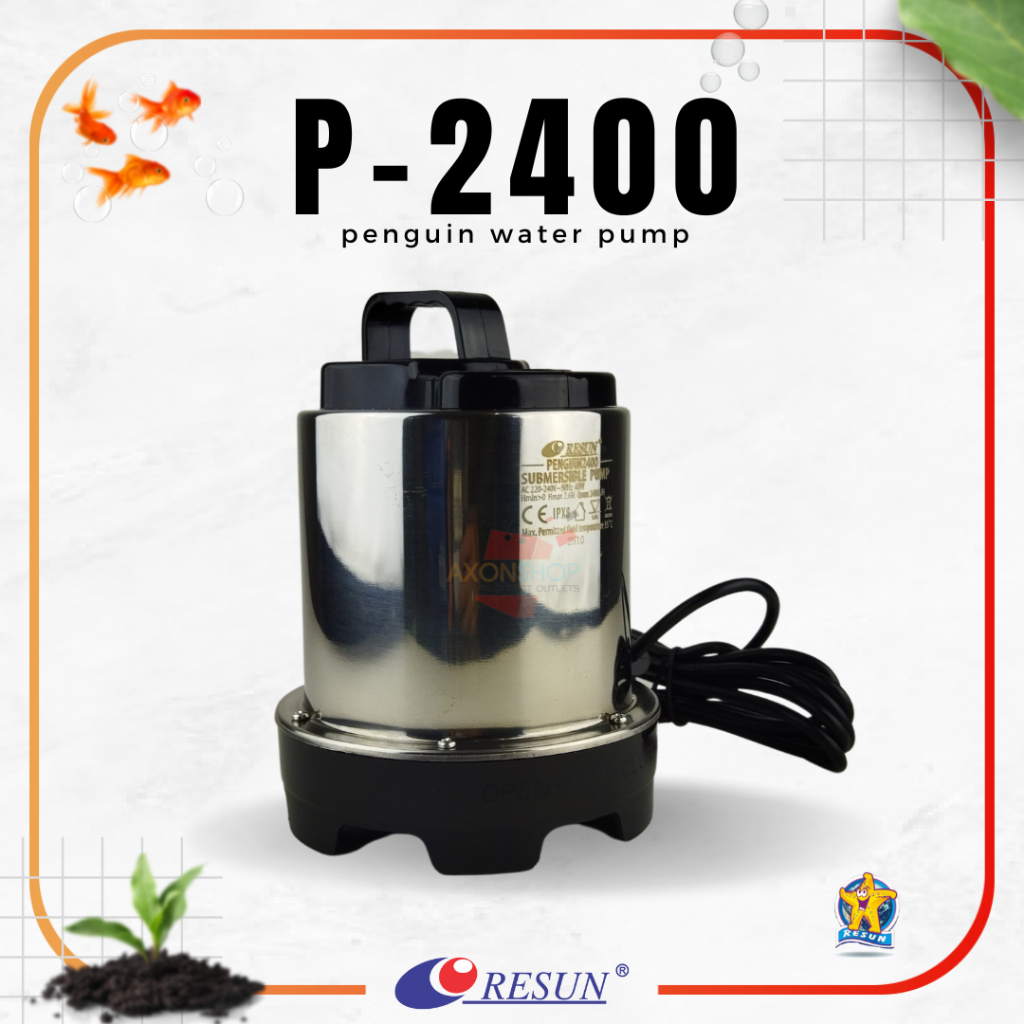 Jual RESUN Water Pump Penguin-2400 Pompa Air Celup Kolam Aquarium 2400 ...