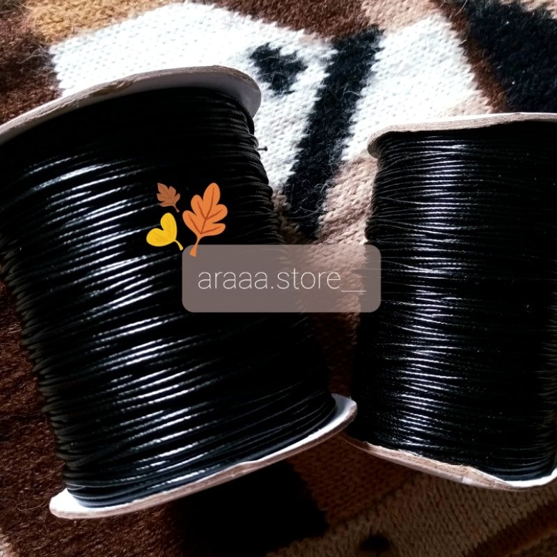Jual [Araaa.Store] Tali Hitam Korea 5 meter dan 10 meter tebal 1mm, 1 ...