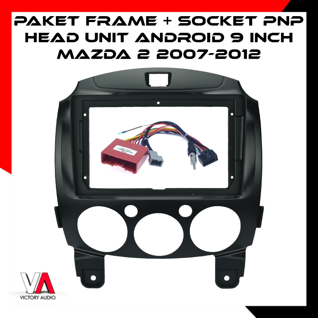 Jual Paket Frame + Socket PnP Head Unit Android Universal PnP OEM MAZDA ...