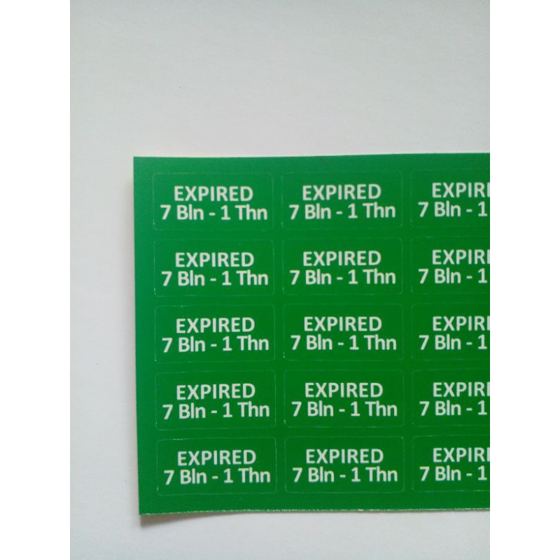 Jual Stiker Label Expired Obat 2 baris | Shopee Indonesia