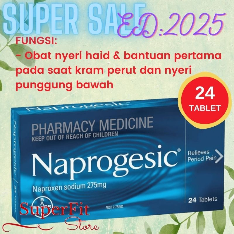 Jual NAPROGESIC Tablets - 24 Tablet Pereda Nyeri Haid Made in AU ...