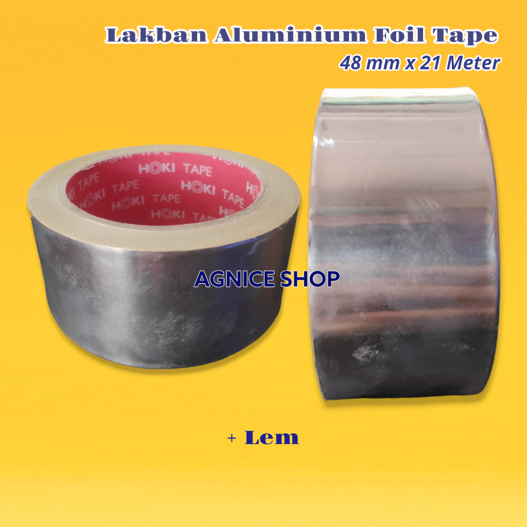 Jual Lakban Alumunium Tahan Panas Isolasi Aluminium Foil Tape Silver ...