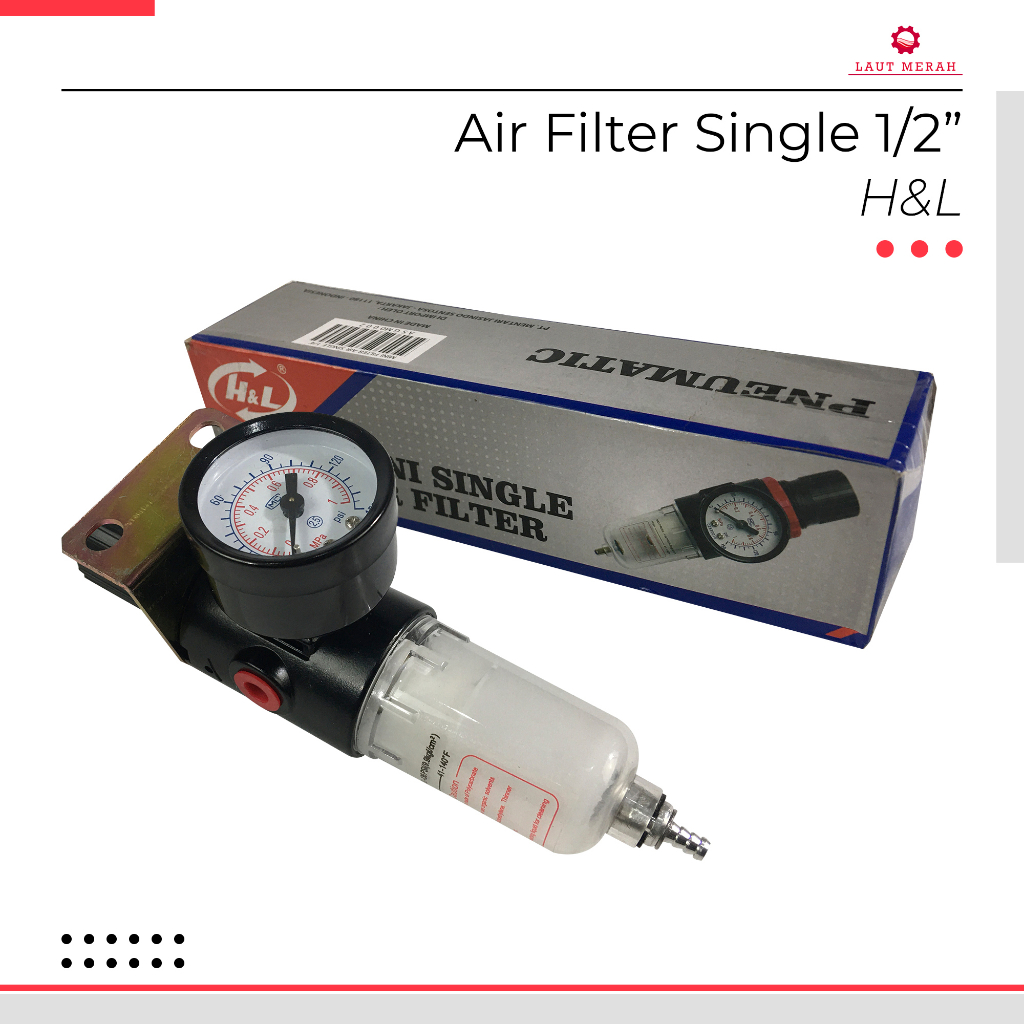 Jual H&L HL AIR FILTER SINGLE FILTER ANGIN TUNGGAL REGULATOR KOMPRESOR ...