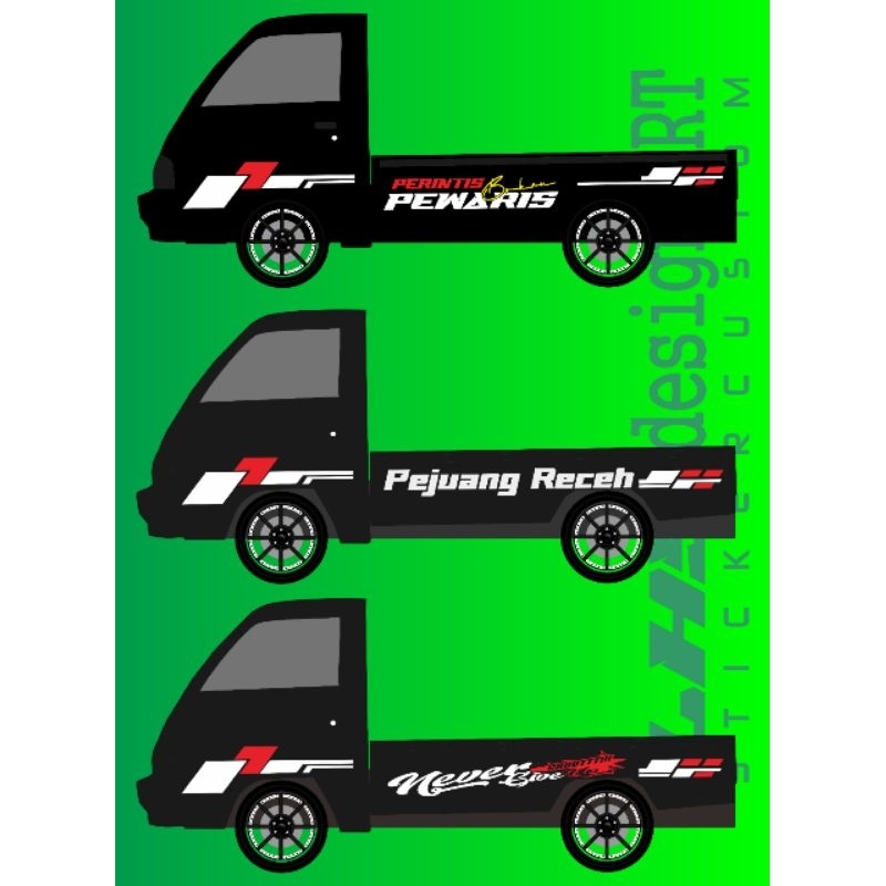 Jual Cutting Sticker Mobil Pick Up Carry T120 Bisa Custom Nama | Shopee ...