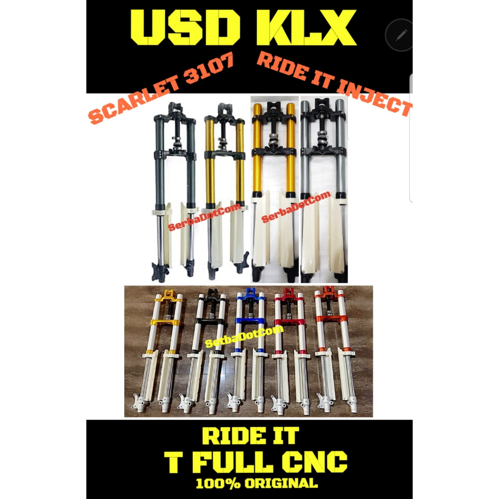 Jual SHOCK SKOK DEPAN UP SIDE DOWN UPSIDE DOWN USD KLX 150 KLX150 BF TRAIL CROSS CROS CRF ...