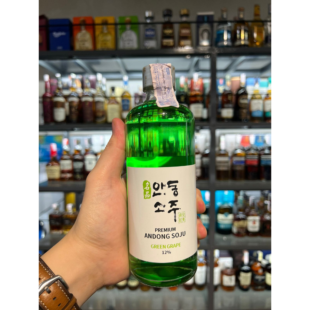Jual Premium Andong Soju Green Grape 375 ml soju | Shopee Indonesia