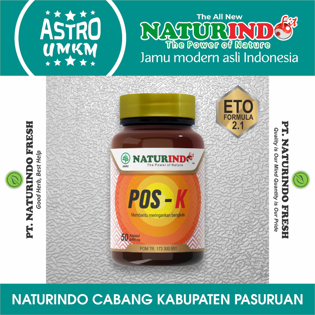 Jual POS - K (Obat Herbal - Spesial Meringankan Bengkak) - NATURINDO ...