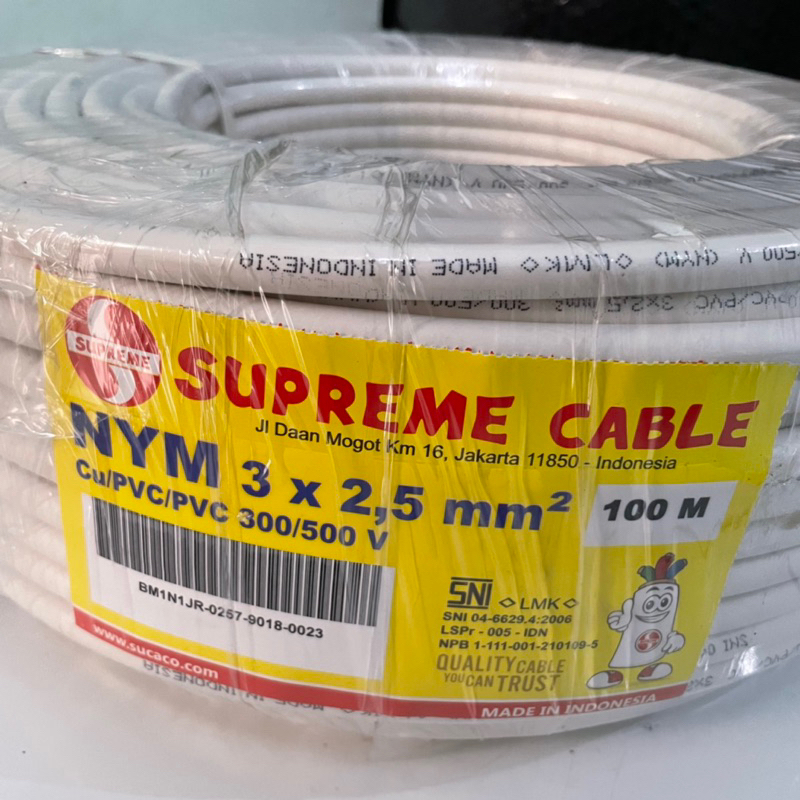 Jual Kabel Listrik SUPREME NYM 3x2,5 mm 100m Cable | Shopee Indonesia