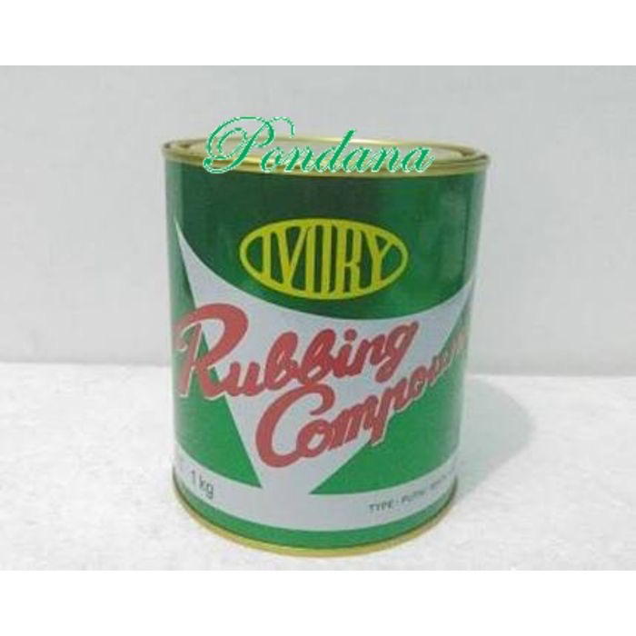 Jual Rubbing compound ivory/Kompon Putih mobil motor kemasan 1 kg ...