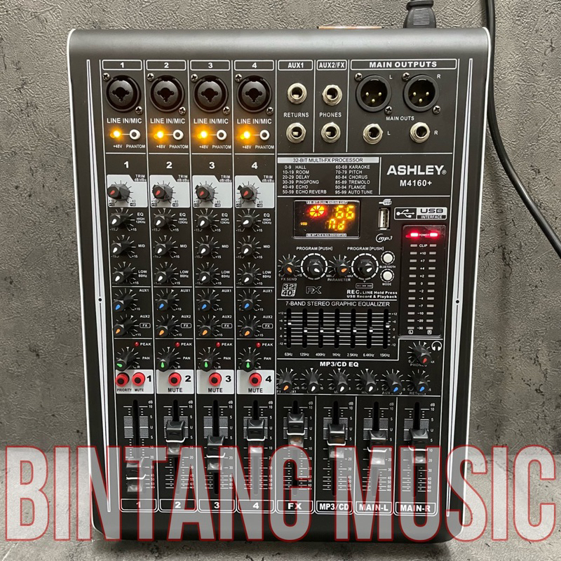 Jual Power Mixer Ashley M4160 Original 4 channel ashley M 4160 | Shopee Indonesia