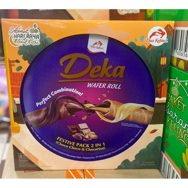 Jual DEKA WAFER ROLL FESTIVE PACK 2IN1 340GRAM / HAMPERS PARCEL LEBARAN ...