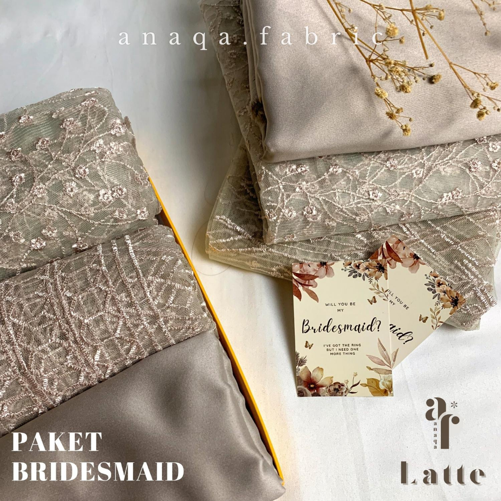 Jual Paket Kain BRIDESMAID PREMIUM // Lamaran // Seragaman Keluarga ...