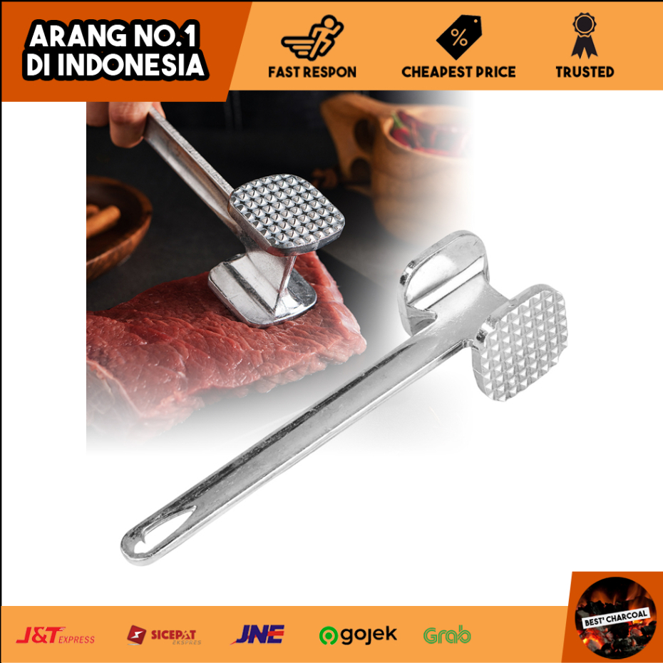 Jual Alat Penghalus Daging Steak Tenderizer Beef Hammer | Shopee Indonesia