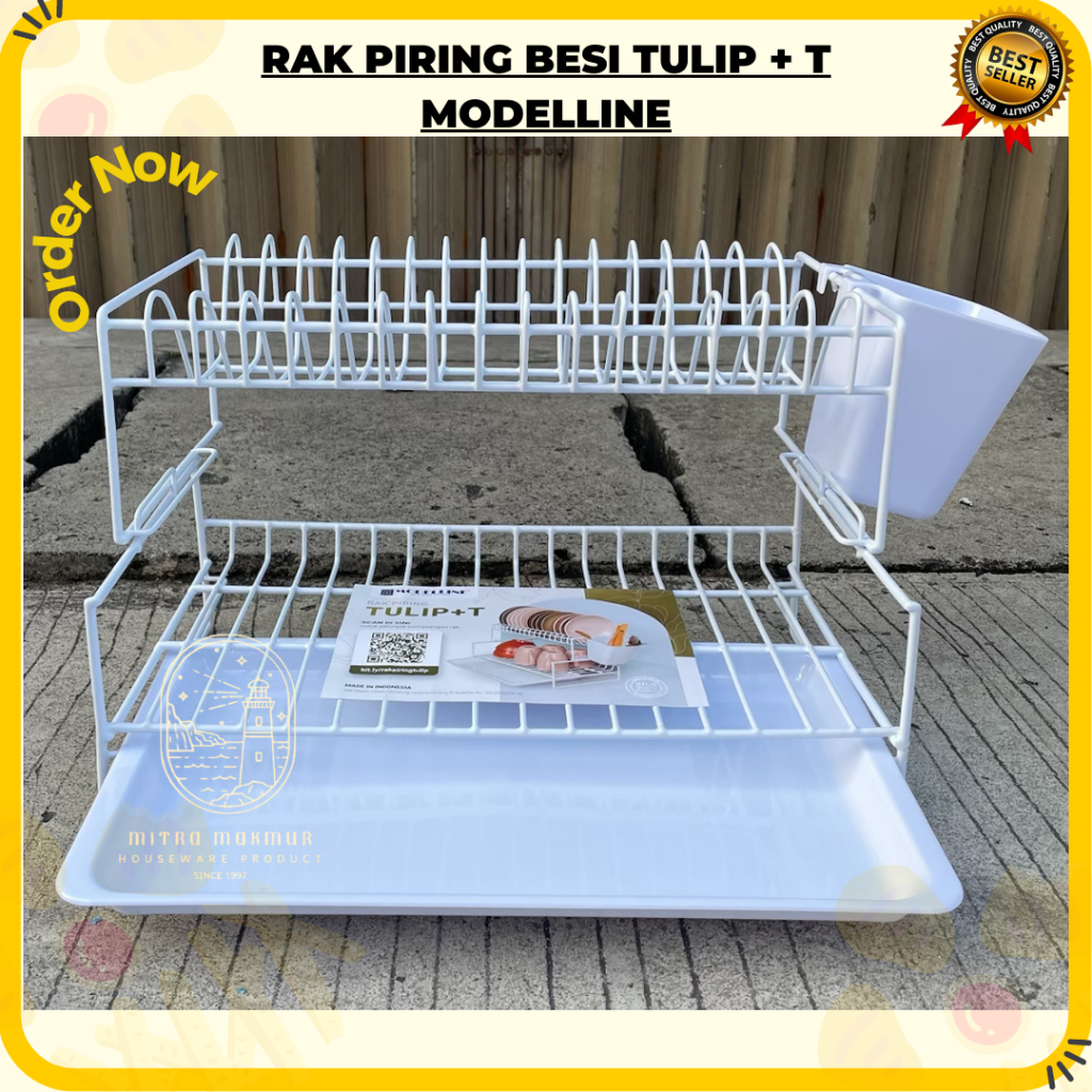 Jual PROMO!! RAK PIRING TULIP + T MODELLINE TEMPAT SENDOK DAN NAMPAN ...