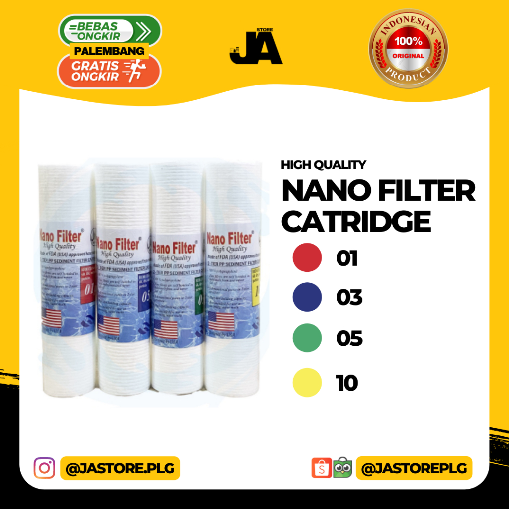 Jual Filter Air / Nano Filter Catridge / 01 / 03/ 05/ 10 Ori ...