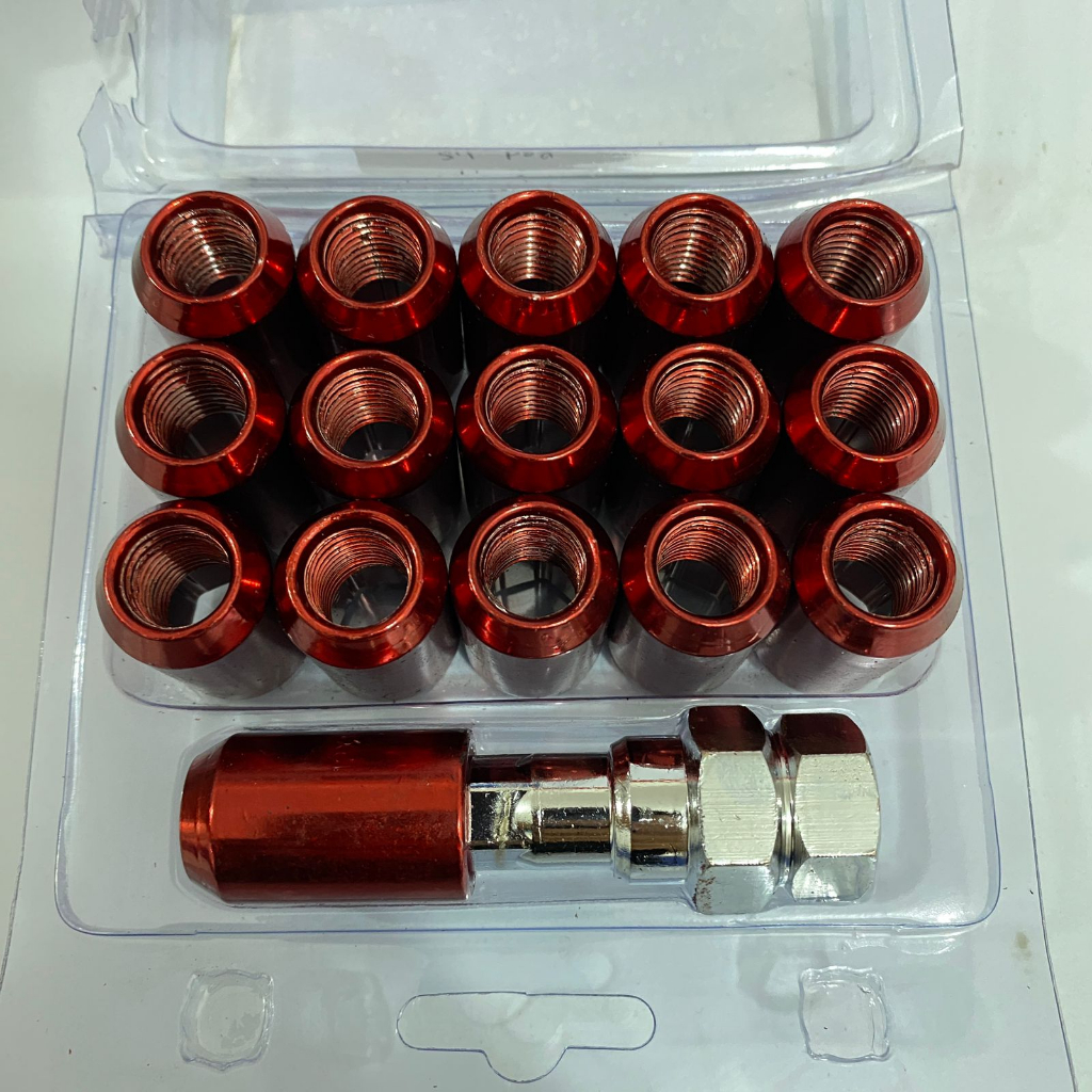 Jual BAUT RODA MOBIL RACING SENEKA PRODUK HSR WARNA MERAH UKURAN 1,25 ...