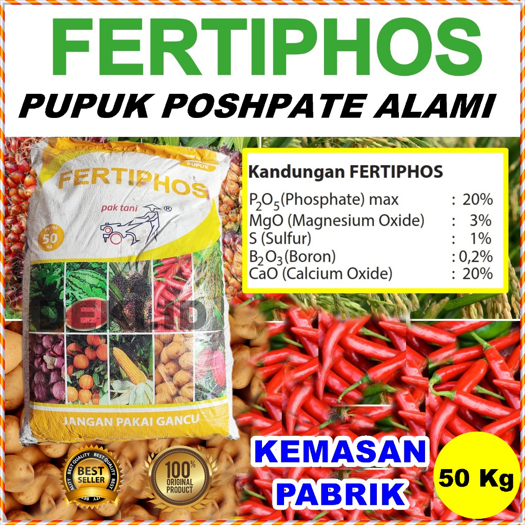Jual Fertiphos 50 Kg Pak Tani Kurir Instant Pupuk Posphate SP Pospat ...