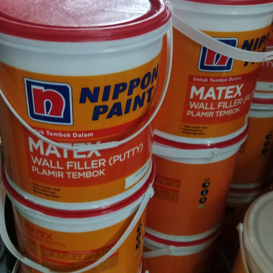 Jual NIPPON PAINT MATEX WALL FILLER PUTTY 4KG / CAT DEMPUL PLAMIR TEMBOK | Shopee Indonesia