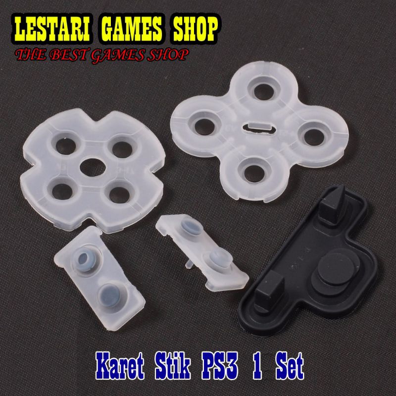 Jual Karet Tombol Stik PS3 Full Set Bening V3 | Shopee Indonesia