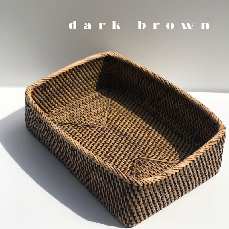 Jual Lombok Authentic | Amber Storage Box | Kotak Anyaman Rotan ...