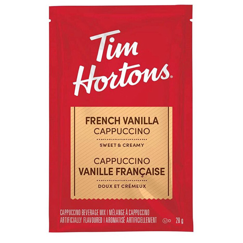 Jual Tim Hortons French Vanilla Cappuccino Sachet 28gr | Shopee Indonesia