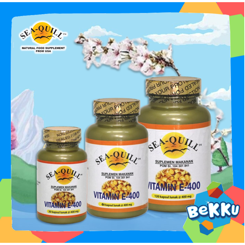 Jual Sea Quill Vitamin E 400 Iu Series / Sea-Quill / Bekku | Shopee ...