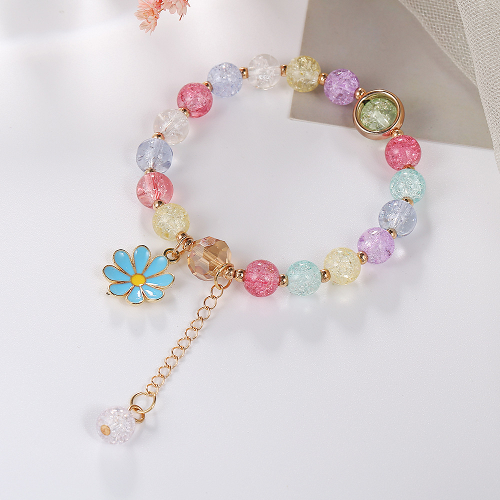 Jual Gelang Daisy Rumbai Bunga Kristal Wanita - Crystal Daisy Flower ...