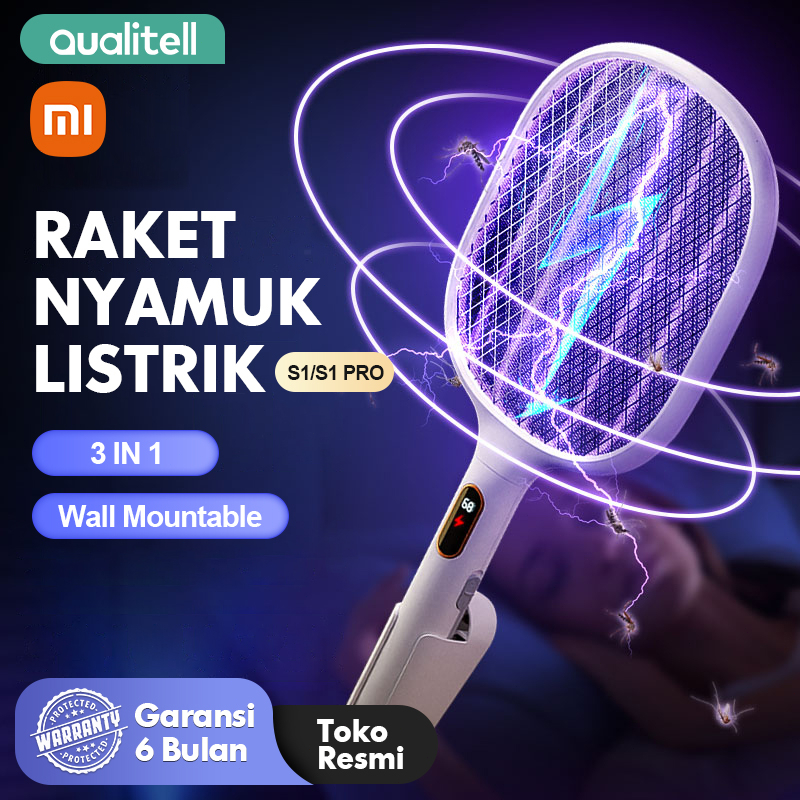 Jual Qualitell Xiaomi Raket Nyamuk Listrik S1 Multifungsi Pembunuh Nyamuk Elektrik Mosquito ...