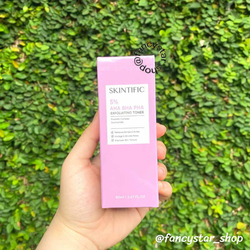 Jual SKINTIFIC 5% AHA BHA PHA Exfoliating Toner (80ml) | Shopee Indonesia