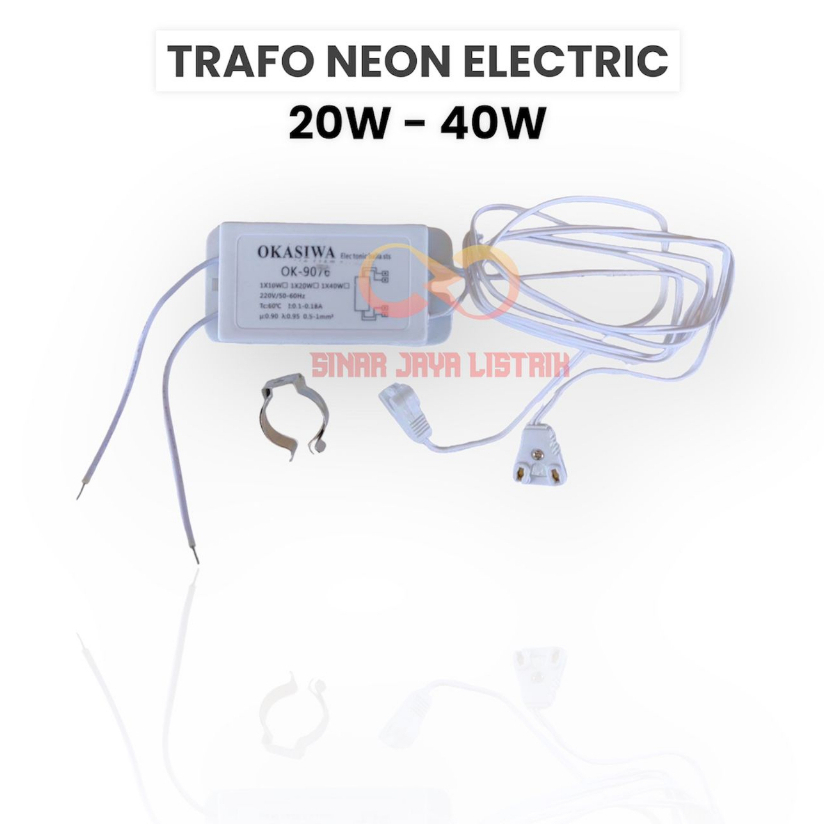 Jual Trafo Neon Elektrik 20W - 40W Warna Putih | Shopee Indonesia