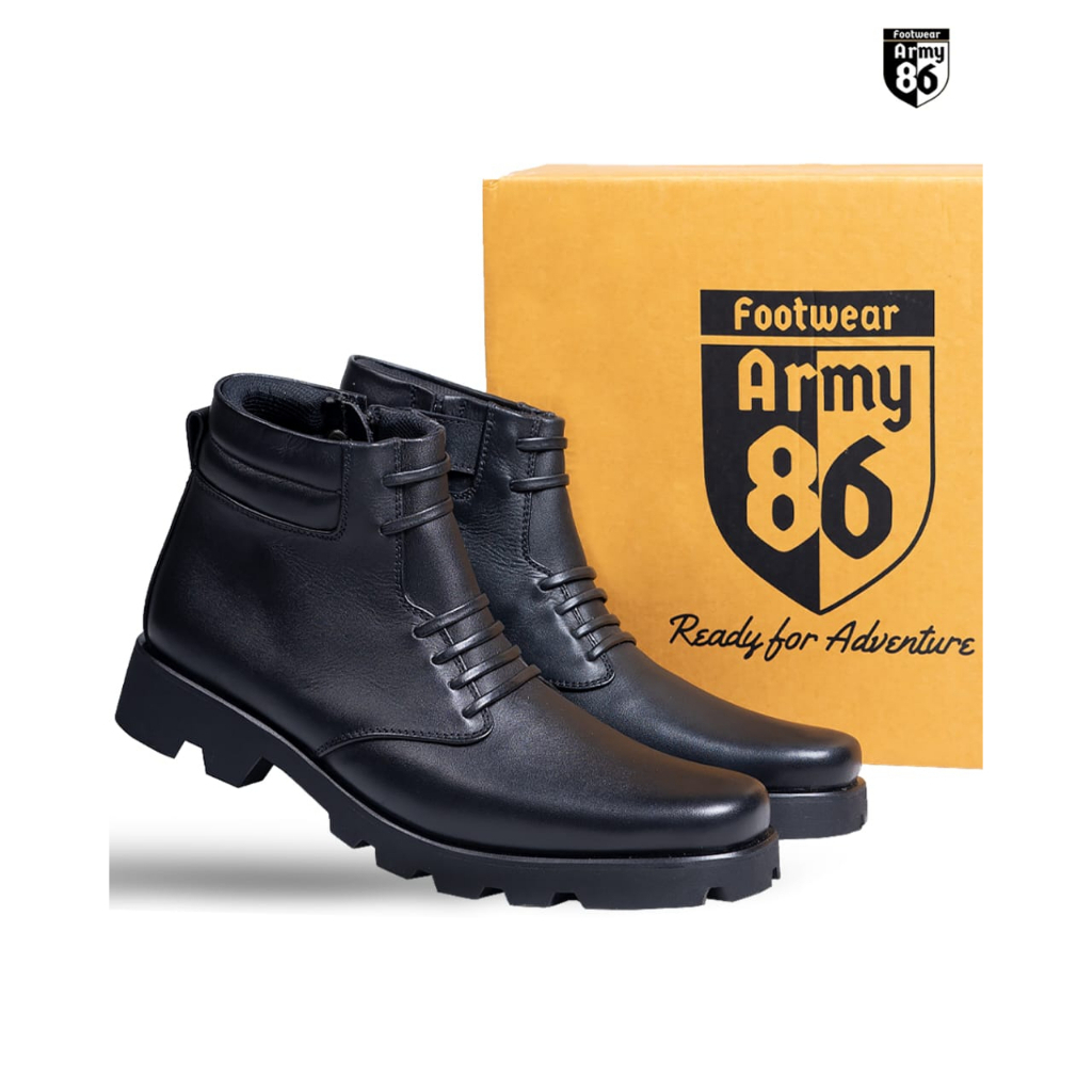 Jual Sepatu Dinas PDH TNI / POLRI Pria dan Wanita Navy Dop Army 86 Full ...