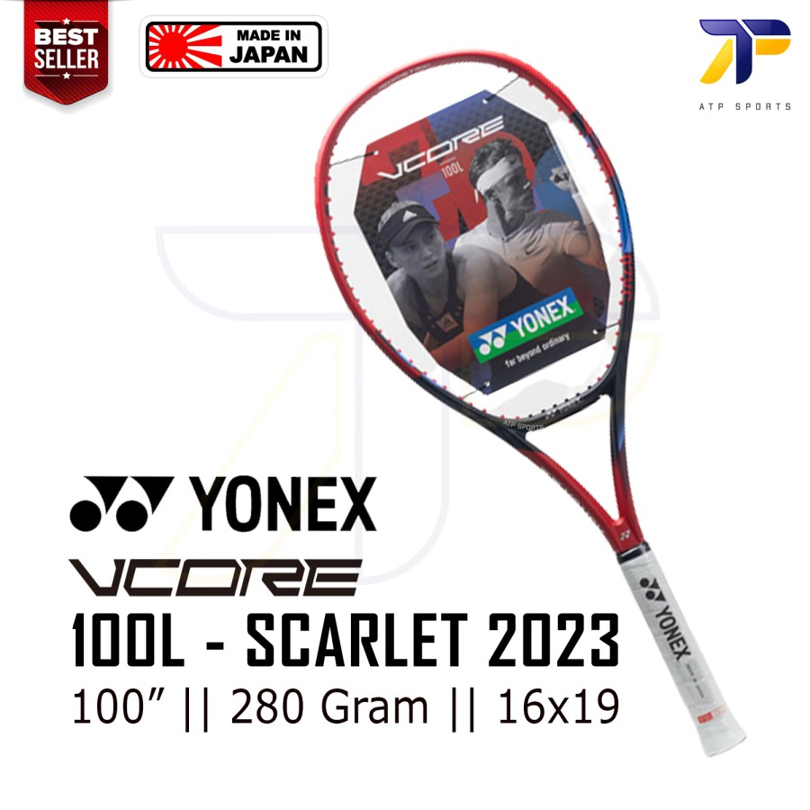 Jual Raket Tenis Tennis Racket Yonex Vcore 100L 280 Gram Scarlet 2023 280Gr | Shopee Indonesia
