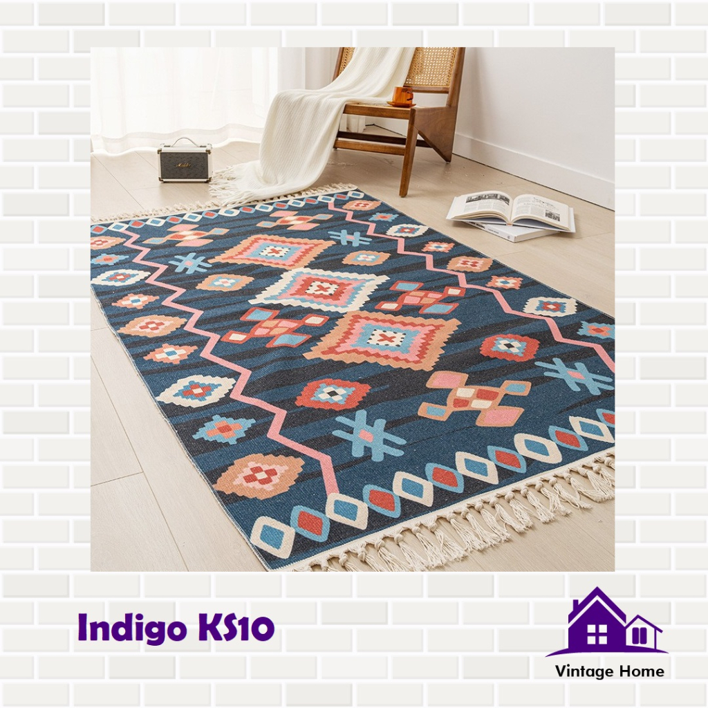 Jual Rug Karpet Vintage Bohemian Big Size Etnik Tenun Impor Premium ...