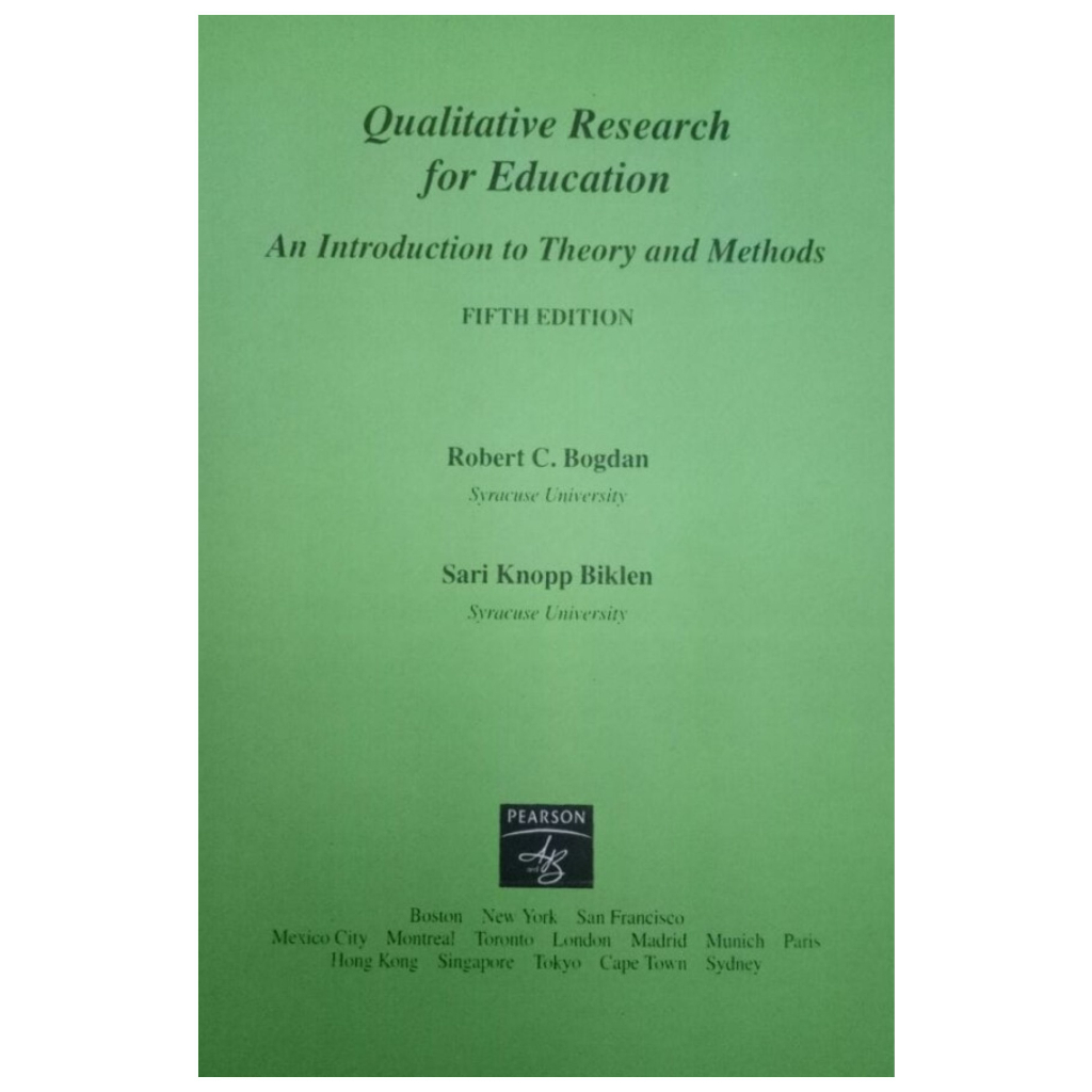 Jual Qualitative Research For Education - Bogdan Biklen - NR | Shopee ... Jual Qualitative Research For Education - Bogdan Biklen - NR | Shopee ...