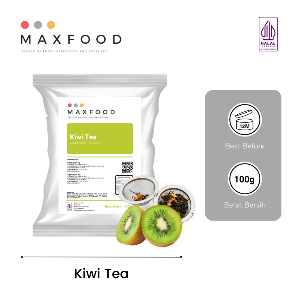 Jual Kiwi Tea/ Teh Kiwi/ Bubuk Minuman Kiwi Tea/ Kiwi Tea Powder 100 GR ...