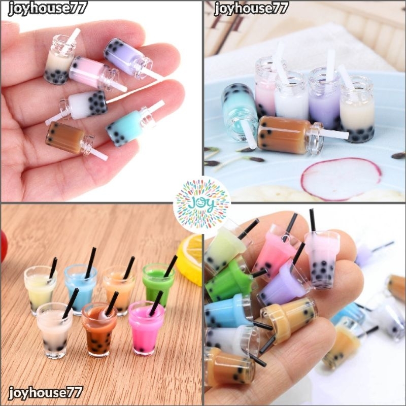 Jual 1pc Miniatur Milk Tea Bubble Boba Botol Milk Shake Rumah Boneka ...