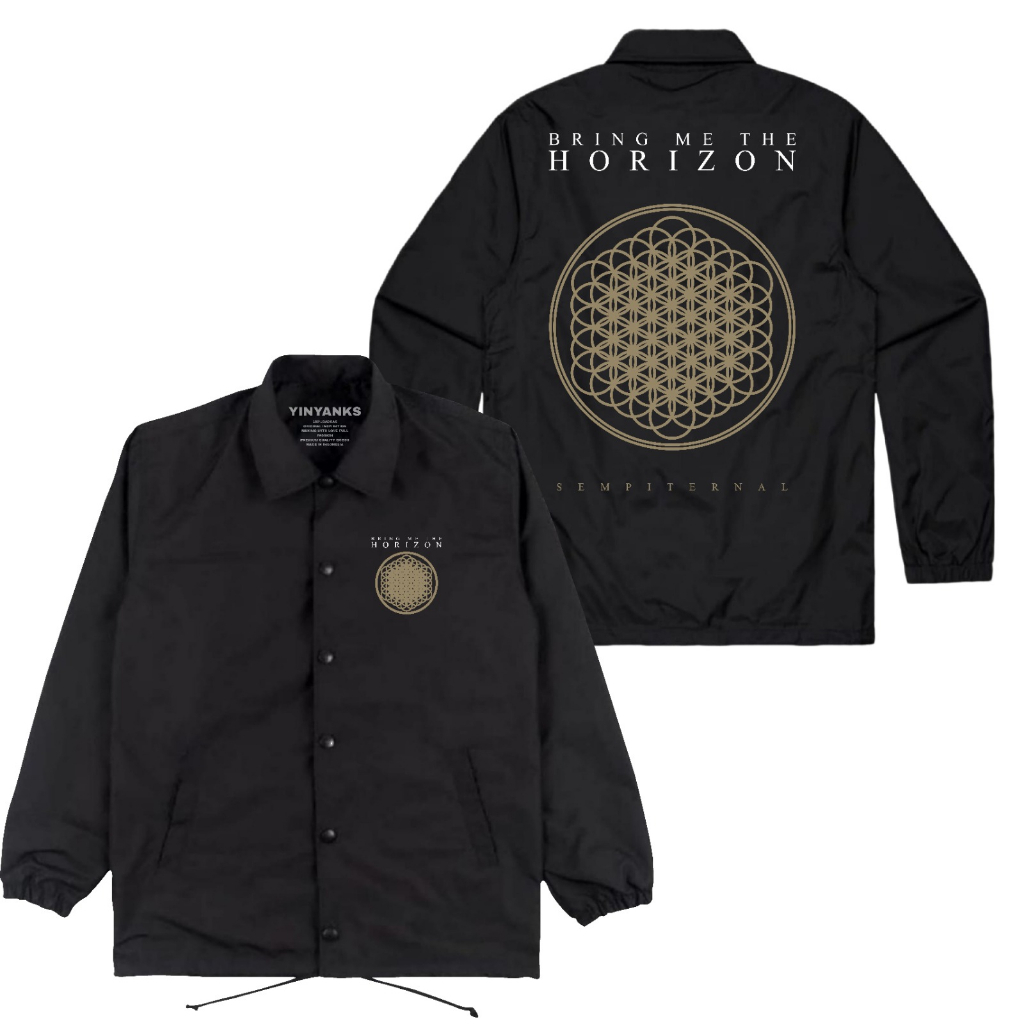 Jual YNYG Store Coach Jacket BMTH Sempiternal Hitam Keren | Shopee ...