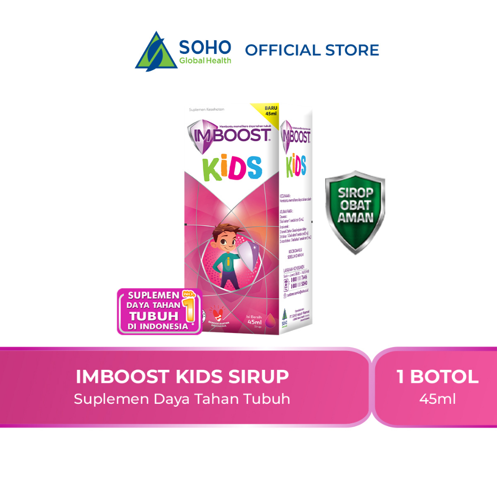 Jual Imboost Kids Sirup Suplemen Daya Tahan Tubuh 45ml | Shopee Indonesia