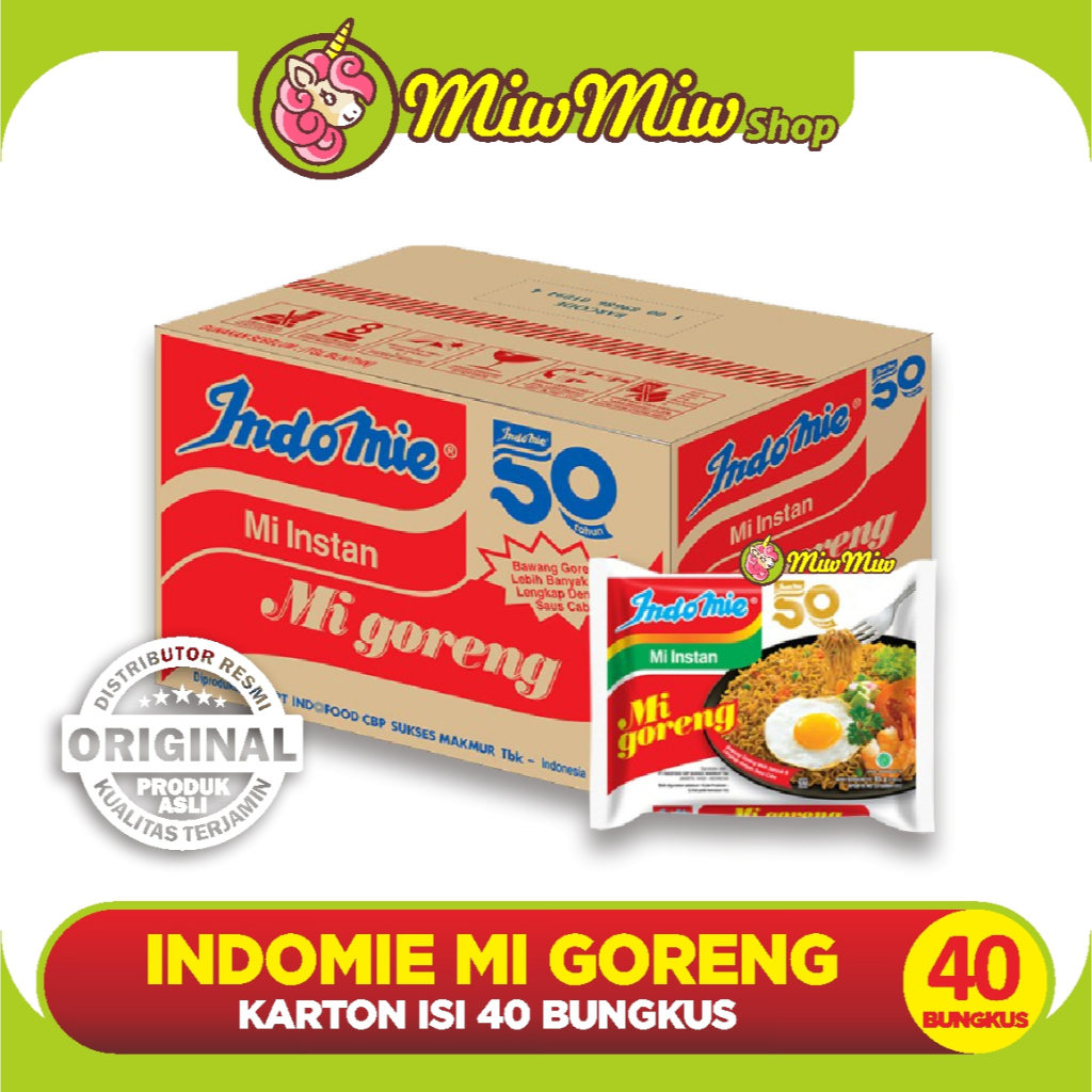 Jual INDOMIE - Mie Instant / Mi Instan (Grosir - Karton/ Dus isi 40 ...