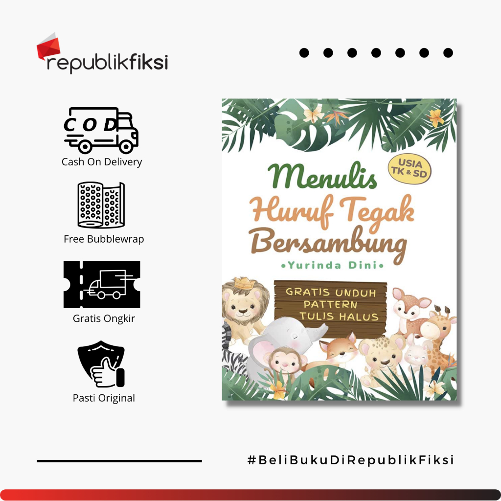 Jual Buku Anak Fun Learning : Menulis Huruf Tegak Bersambung - Cikal ...