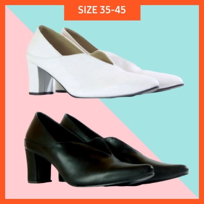 Jual Sepatu High Heels Big Size Wanita 5 cm 7 cm Ukuran 41 42 43 44 45 ...