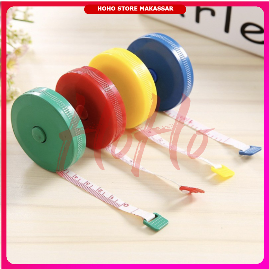 Jual Meteran Gulung Mini 150cm Meteran Putar Pengukur Lingkar Badan ...