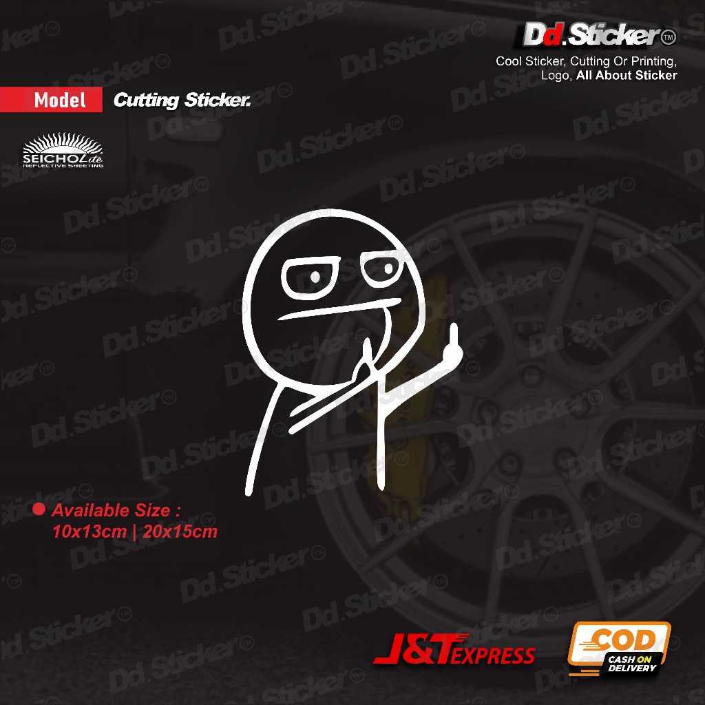 Jual Sticker Fuck You Sticker Lucu Kaca Mobil Shopee Indonesia