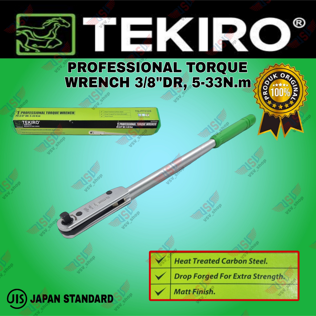 Jual TEKIRO Kunci Torsi 5-33Nm 3/8"Drive Professional Torque Wrench ...