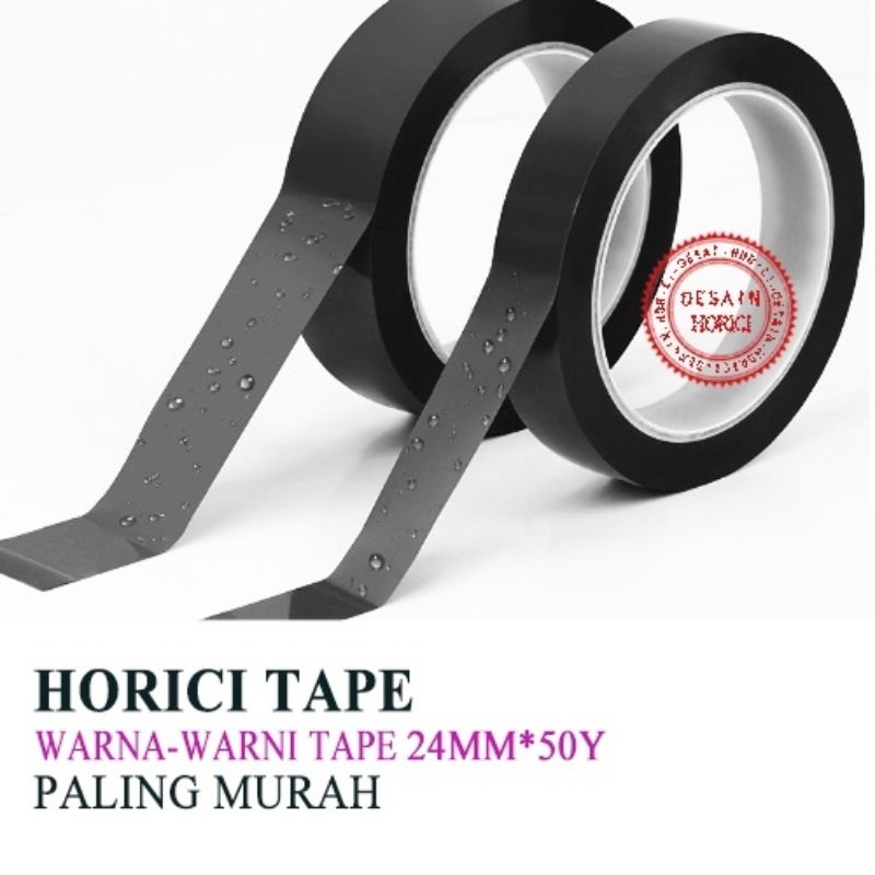 Jual Lakban Warna Hitam Isolasi Warna Hitam 24mm x 50Yard | Shopee ...