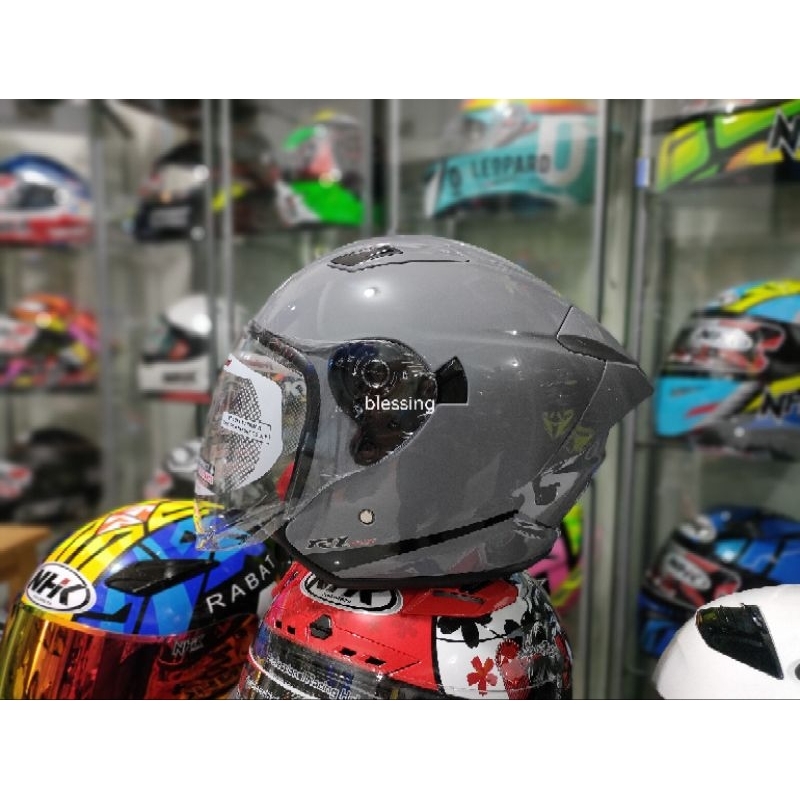 Jual NHK R1 MAX SOLID VARIASI WARNA HELM OPEN FACE DOBLE VISOR | Shopee ...