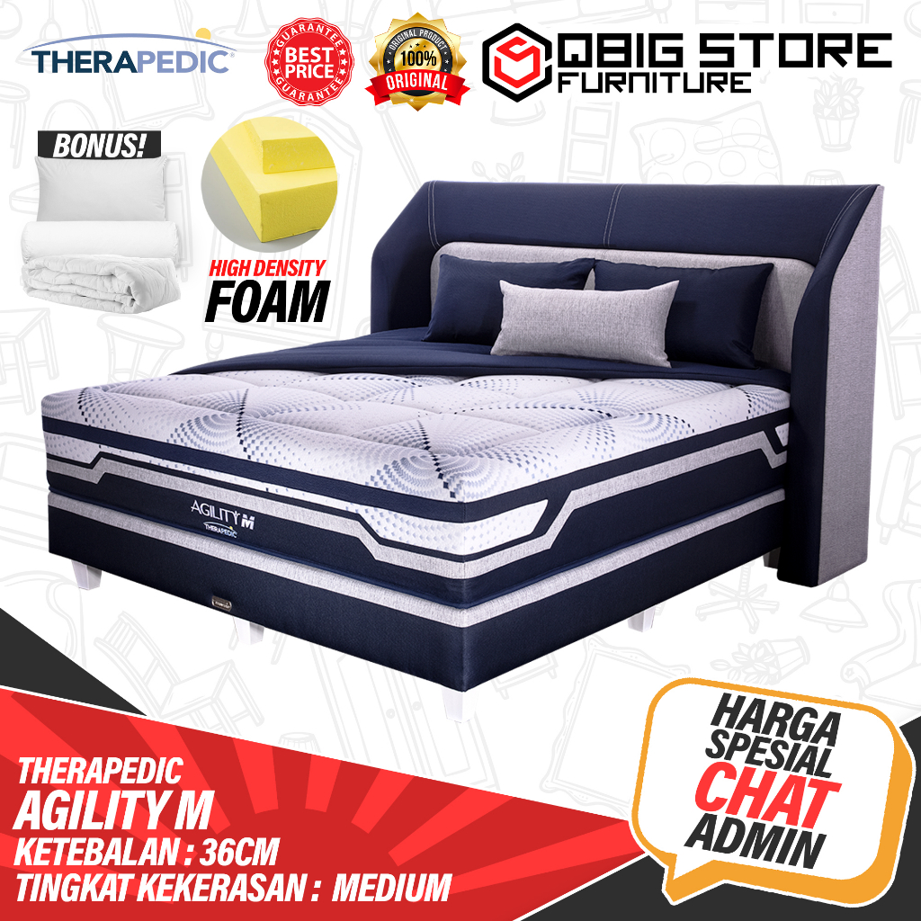 Jual Springbed THERAPEDIC Agility M Spring bed matras | Shopee Indonesia