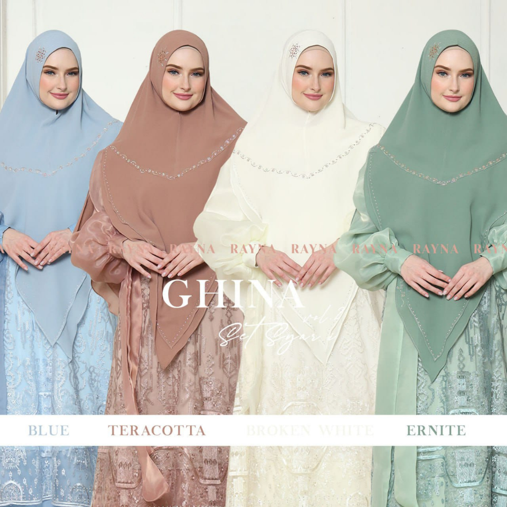 Jual ORIGINAL RANIA GHINA Set Syari by Rayna Ray.Na - Rayna gamis Syar ...